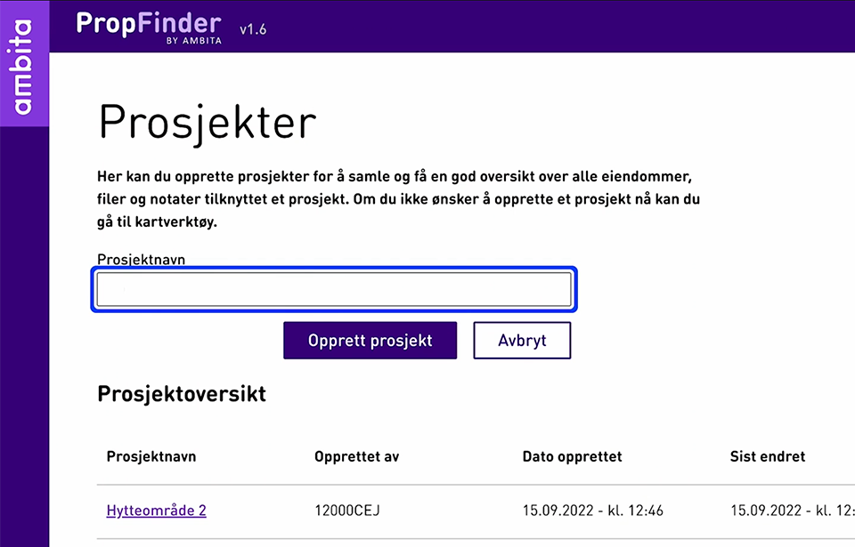PropFinder | Hjem